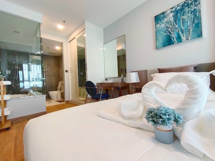 Astra Sky River 观山景12层豪华三室套房 - Chiang Mai