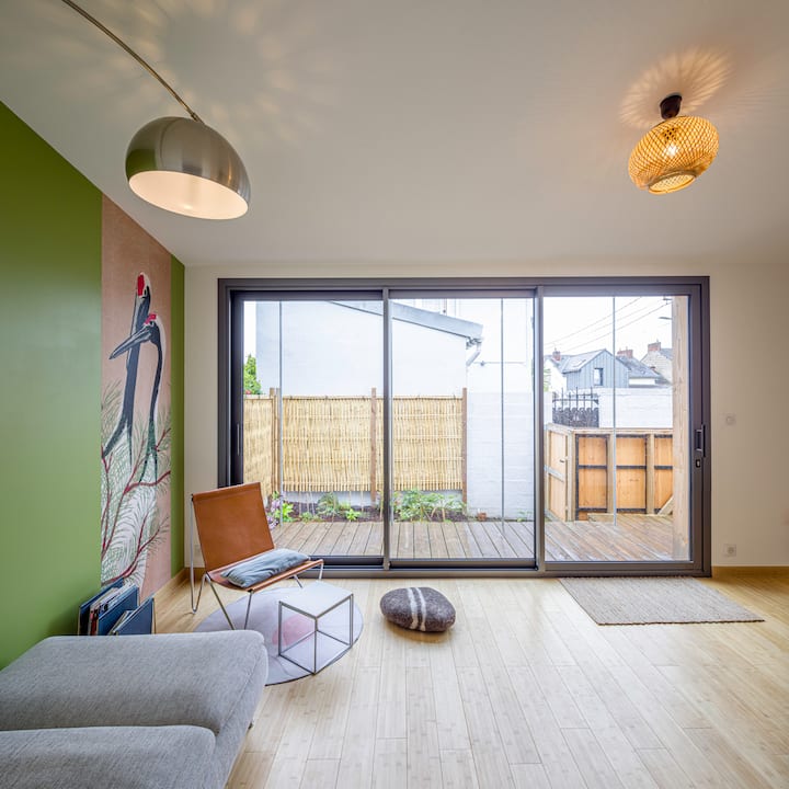 Appartement Dans Maison Avec Petit Jardin Japonais - Nantes