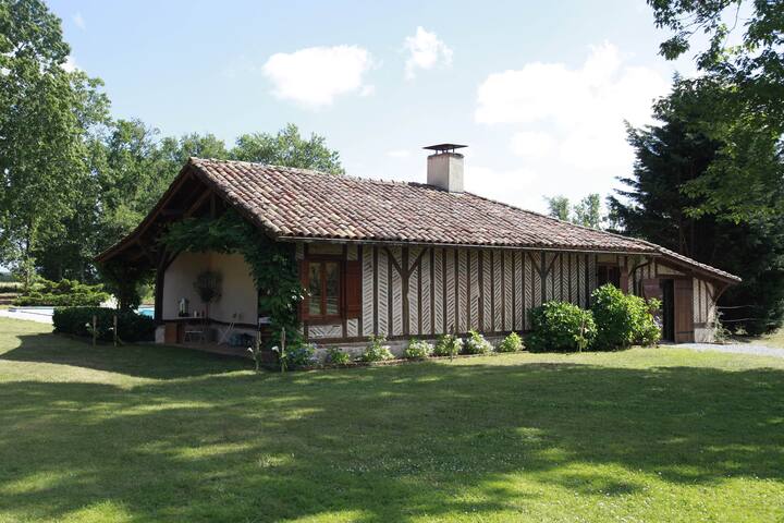 Charmante Maison Landaise Sur Parc Arboré - Castets