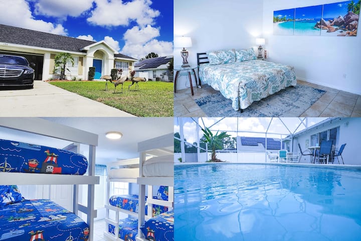 Magical Villa With Pool - 9 Mi To Disney! 17 Guest - Florida