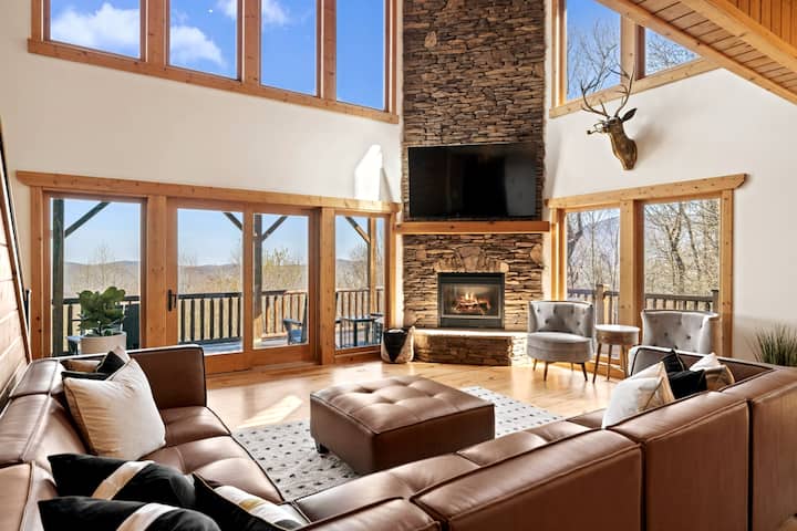 Loaded Cabin! Sleep 16-private Road-views - Banner Elk, NC