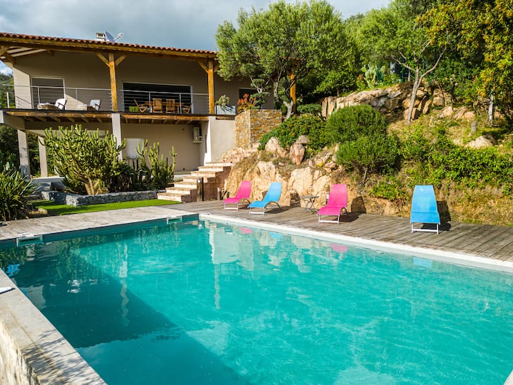Maison Vue Mer Et Maquis - Plage d'Olmeto