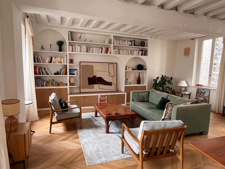 Luminous And Charming Duplex In Central Paris - Paris