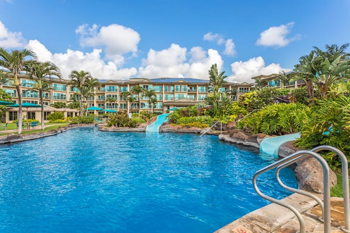 Waipouli Beach Resort Unit B102 Courtyard Vw 2b/3b - Kauai, HI