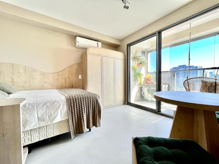 Novo  Studio No  Metro Alto Da Boa Vista - Santo Amaro