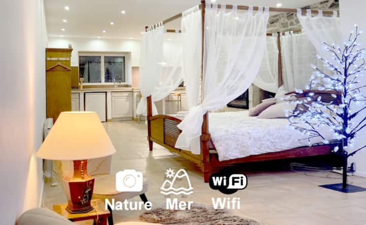 Un Adorable Studio Rose à 10 Min. De La Plage - Noyal-Muzillac