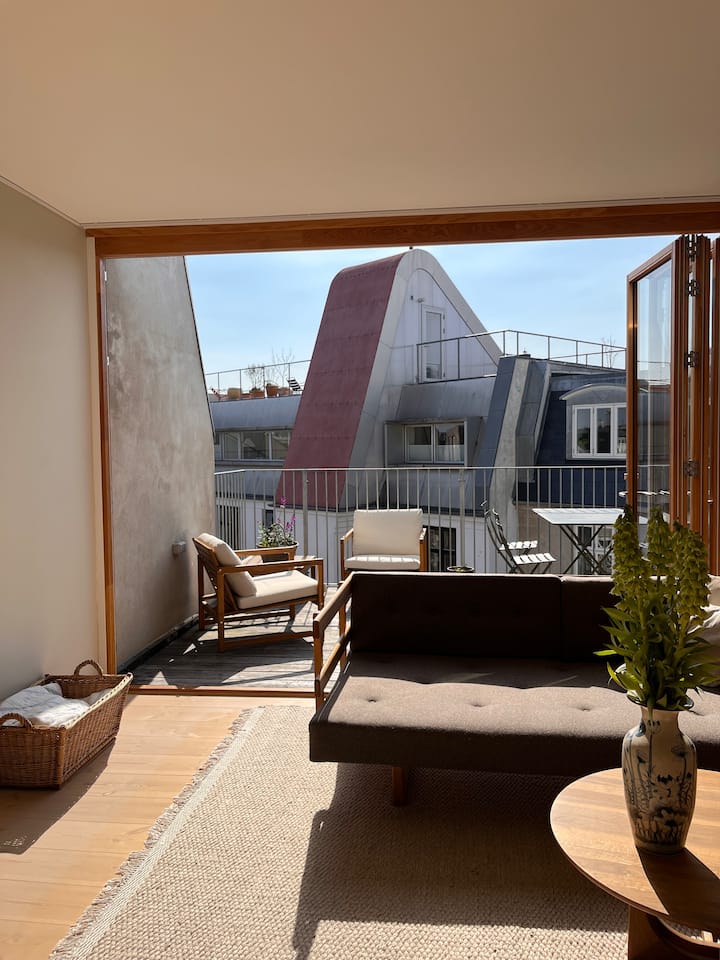 Family-friendly Penthouse With Rooftop Terrace - Copenhague