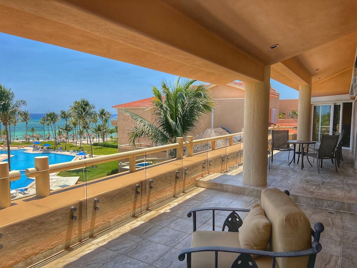 Beachfront Penthouse In Puerto Aventuras – 4br - Puerto Aventuras
