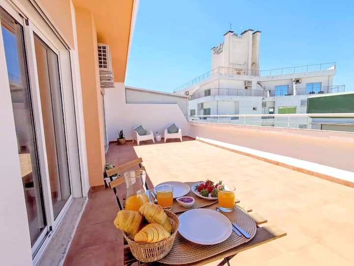 Lovely Terrace Apart. Downtown - Faro