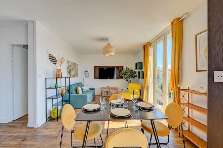 Appartement Climatisé 3 Chambres & Stationnement - Marsella