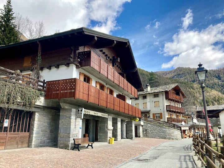 Casa Fiore - Pieno Centro, Verde E Ampio Balcone - Champoluc