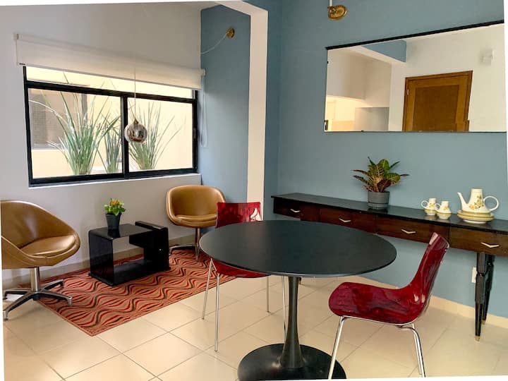 La Roma Retro Style Apartment - Mexico City