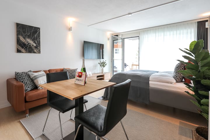 Spirit Apartments | Studio #3 | Balcony | Parking - Engelberg