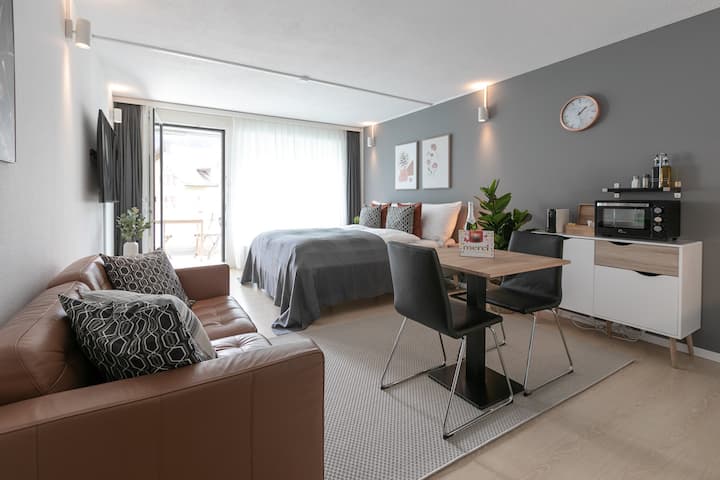 Spirit Apartments | Studio #3 | Balcony | Parking - Engelberg