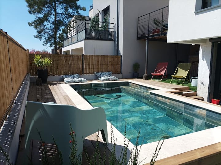 Villa Familiale Spacieuse Avec Piscine - Saint-Gély-du-Fesc