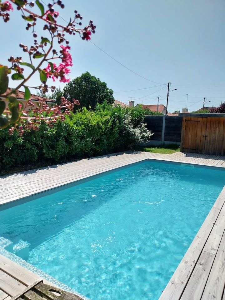 Maison Proche Littoral, 4 Ch, 3 Sdb, Piscine - Gujan-Mestras