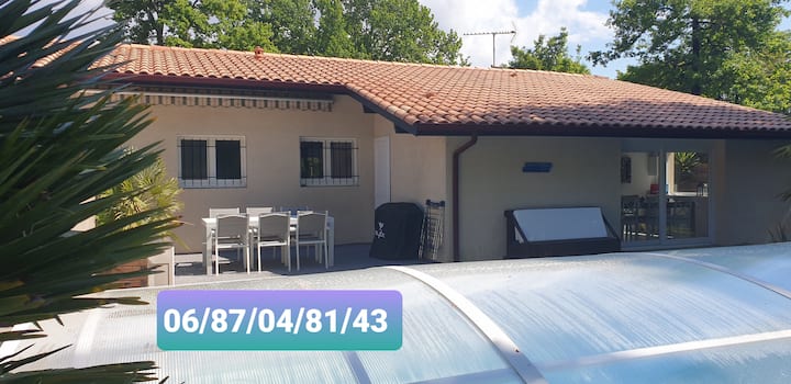 Maison Caractère Piscine, Jardin Et Wi-fi. - Lanton