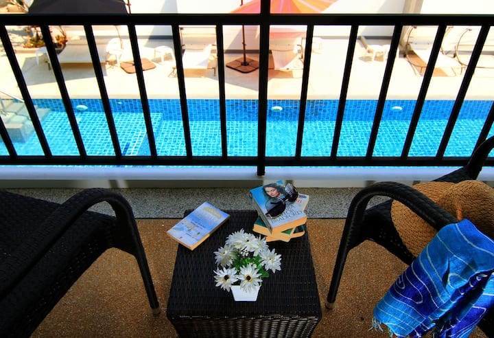 Tidy Pool View Double Bed Room - Phuket