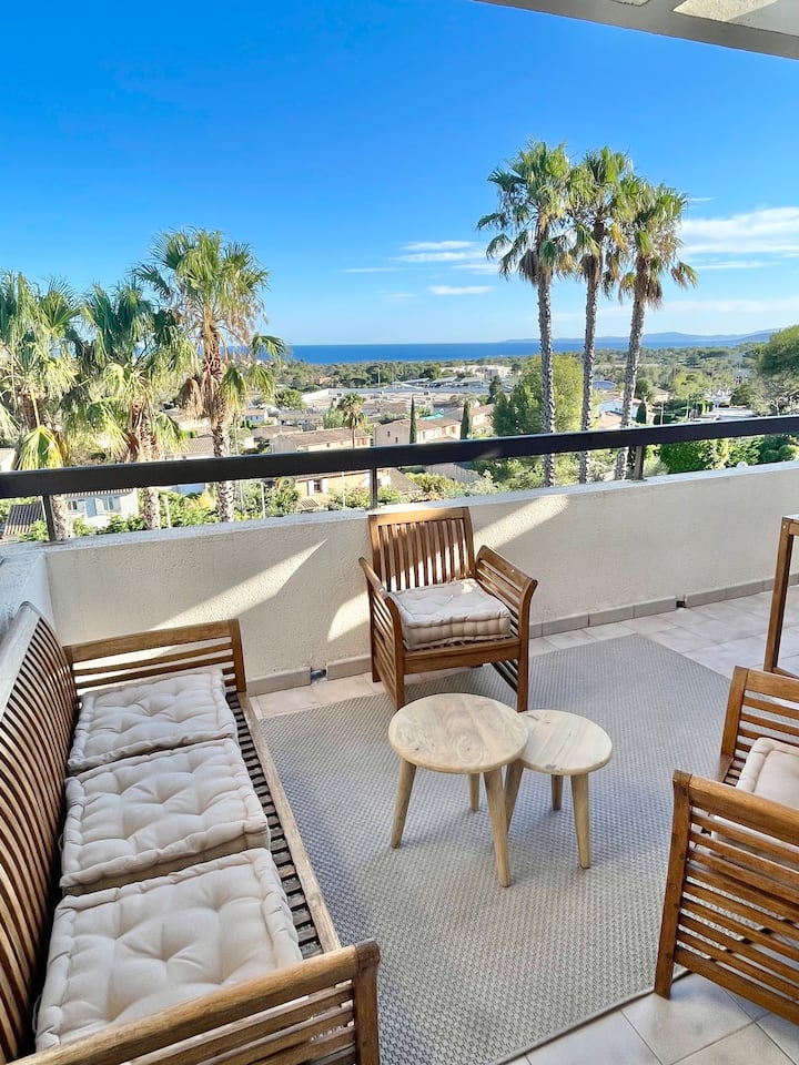 Appartement Vue Exceptionnelle-piscine-clim-t2 - Cap Estérel