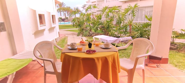 Aida Apartamento Vista Jardín Encima De La Playa - Maspalomas