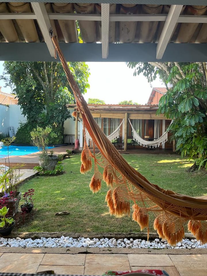 Casa Com Belo Jardim Na Enseada! - Guarujá