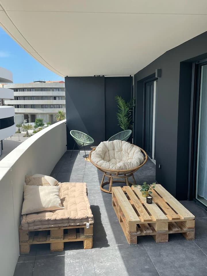 Appt 4 Pers Terrasse Centre Port - Agde
