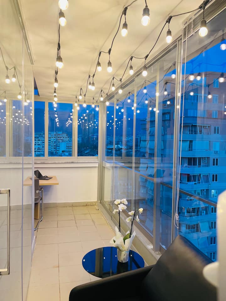 Amazing View City Apartment - Tirana