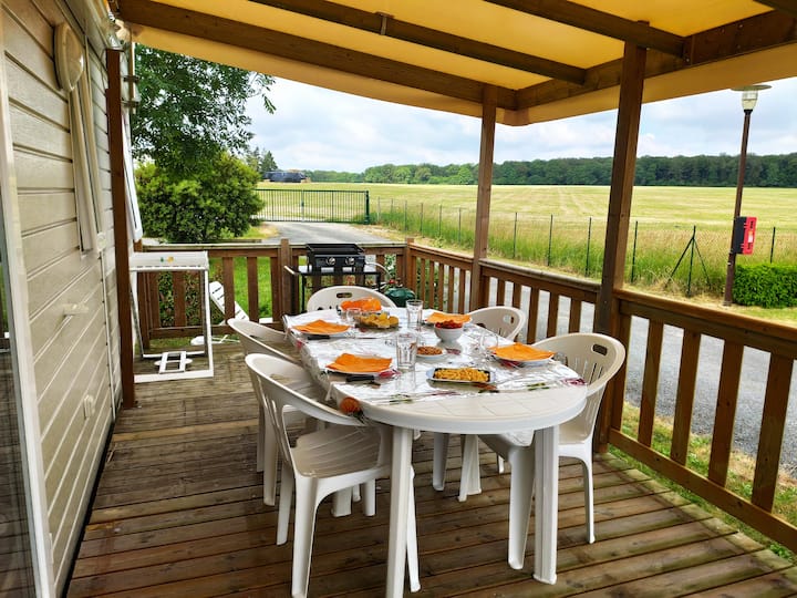 Piscines & Vue Campagne Spacieux Mobil Home 3c/373 - Chaumont-sur-Loire