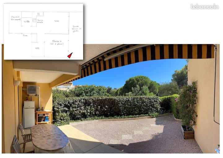St Raphaël - Plage à 200 Mètres, Clim, Garage - Var