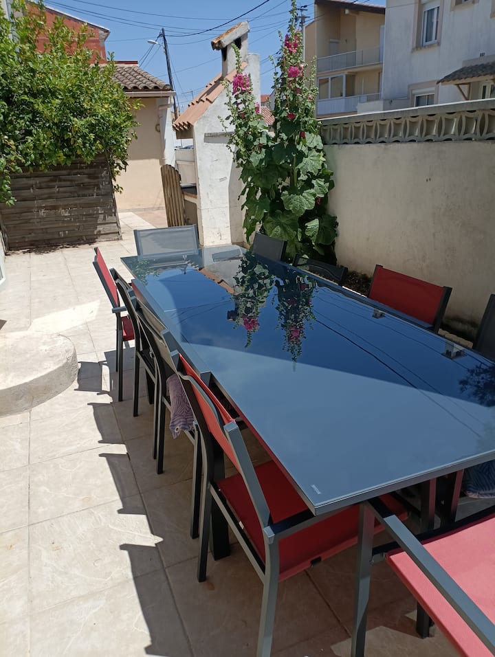 Maison 8 Personnes Spacieuse Avec Terrasse - Valras-Plage