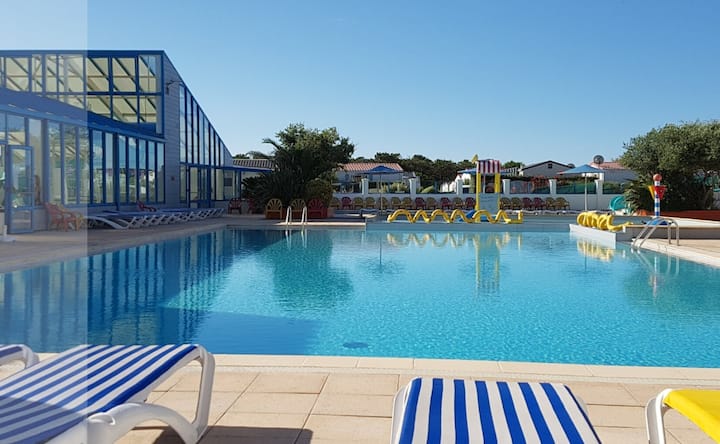 Mobil Home Camping 5*/accès Plage/ménage Inclus - Brem-sur-Mer