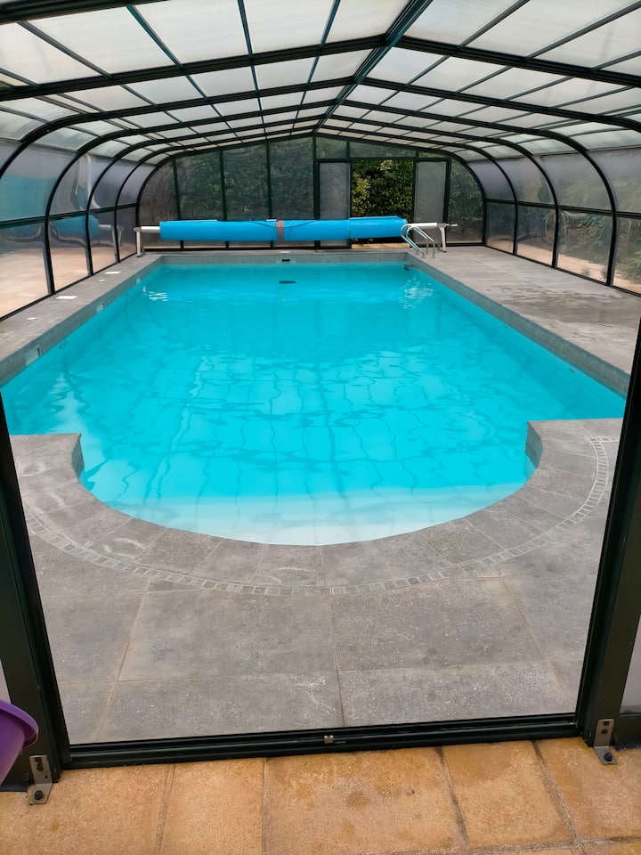 Maison Paisible,grand Jardin,piscine,15min St-malo - Saint-Malo