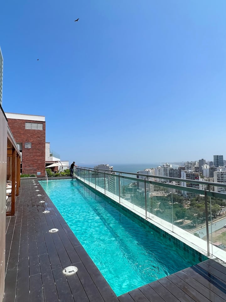 Modern Flat, Swimming Pool And Sea View - Lima