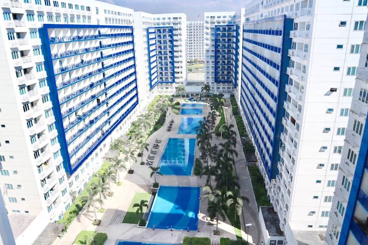 Unit1630b - 3br Sea Residence- 8 Pax W/ Balcony - Parañaque