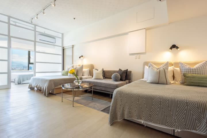 Happy4～8人採光明亮房1分鐘到台北車站m6出口 - Taipei Railway Station