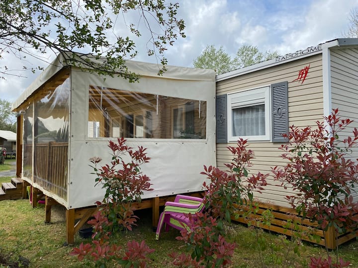 Mobil Home Bord Du Lac Biscarosse Parentis En Born - Biscarrosse