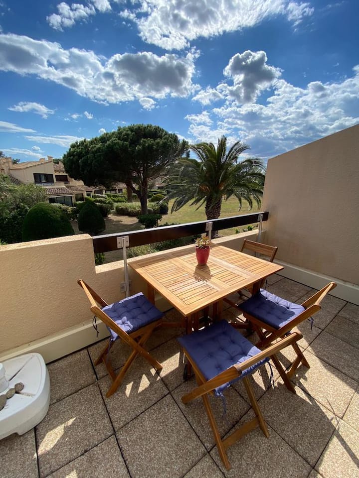 Grand Studio Entre Le Golf Et La Plage - Saint-Cyprien