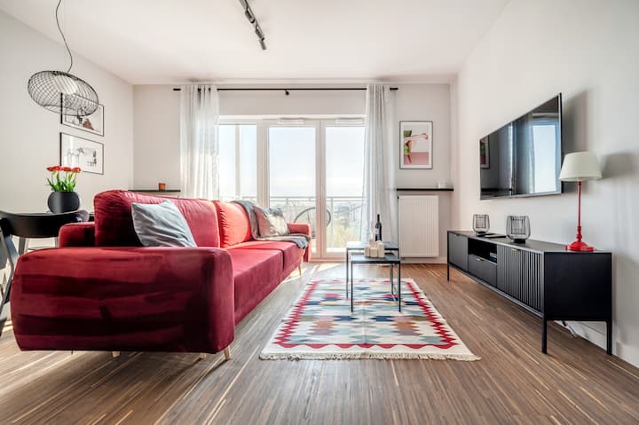 Manufaktura Suites - Parking, Balcony, Nature View - Łódź