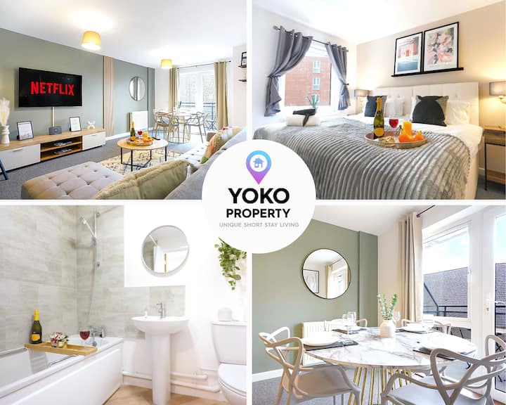 Stylish Flat • City Centre • Balcony • Freeparking - Northampton
