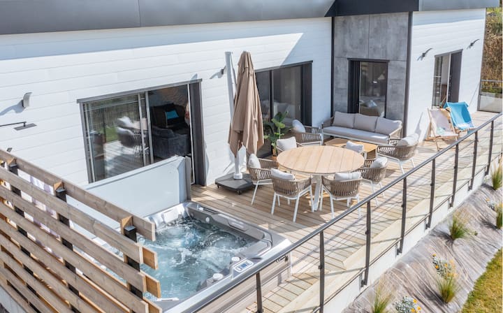 La Villa De Pen Ar Menez Terre & Mer Avec Spa - Bretagne