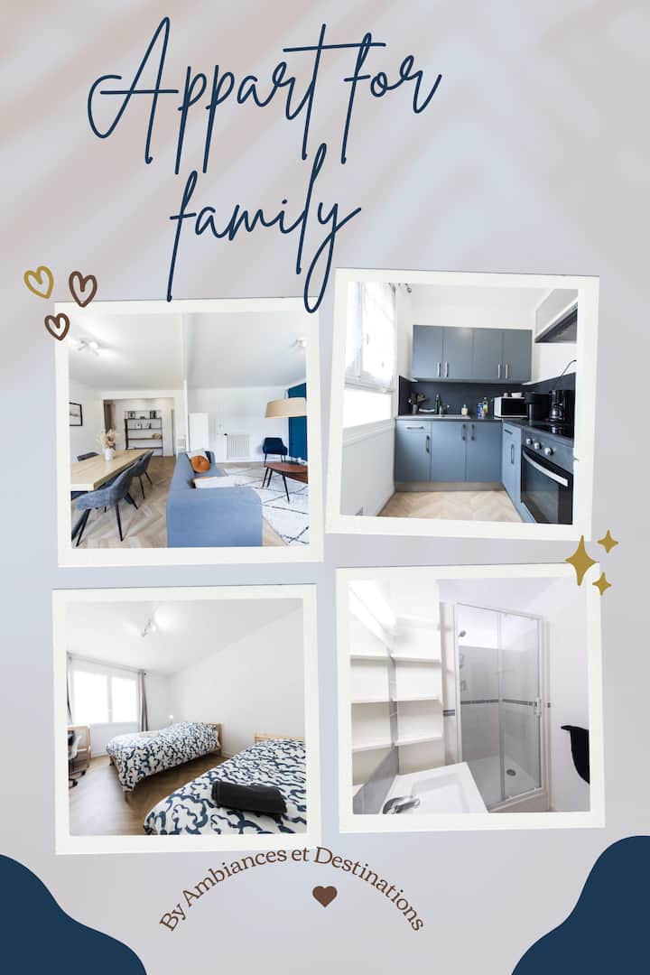 Appartement Familial à 5 Min Gare De Tours - Tours