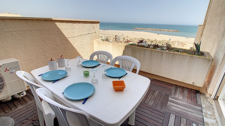Le Grand Large, Vue Panoramique Sur La Mer - Torreilles Plage