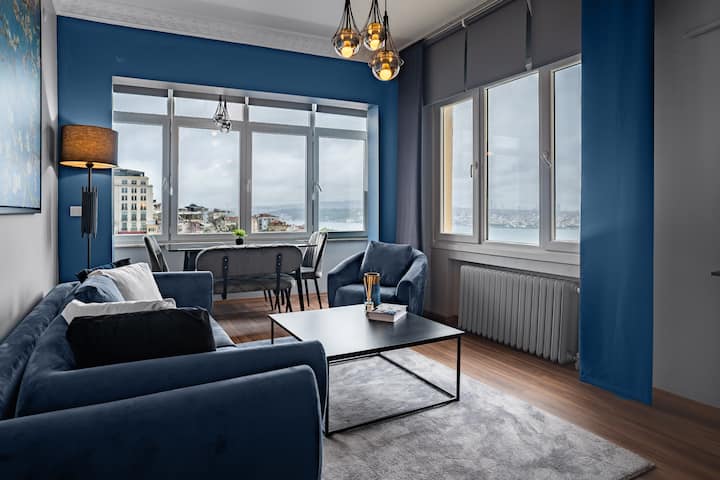 Havre 2ch & Superbe Vue Sur Le Bosphore à Cihangir - Estambul