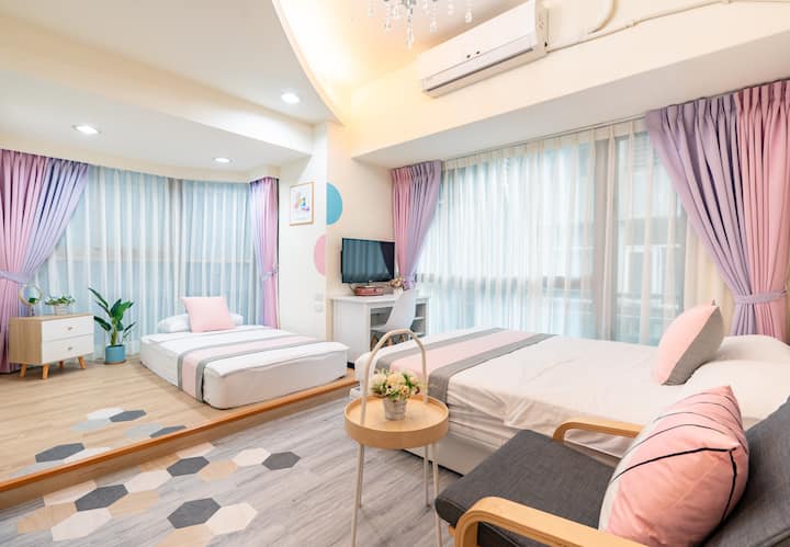 Sw Apt W/ Lift Near Ximen Mrt 西門町Loft 近西門地鐵站 獨立浴室 - Taiwan