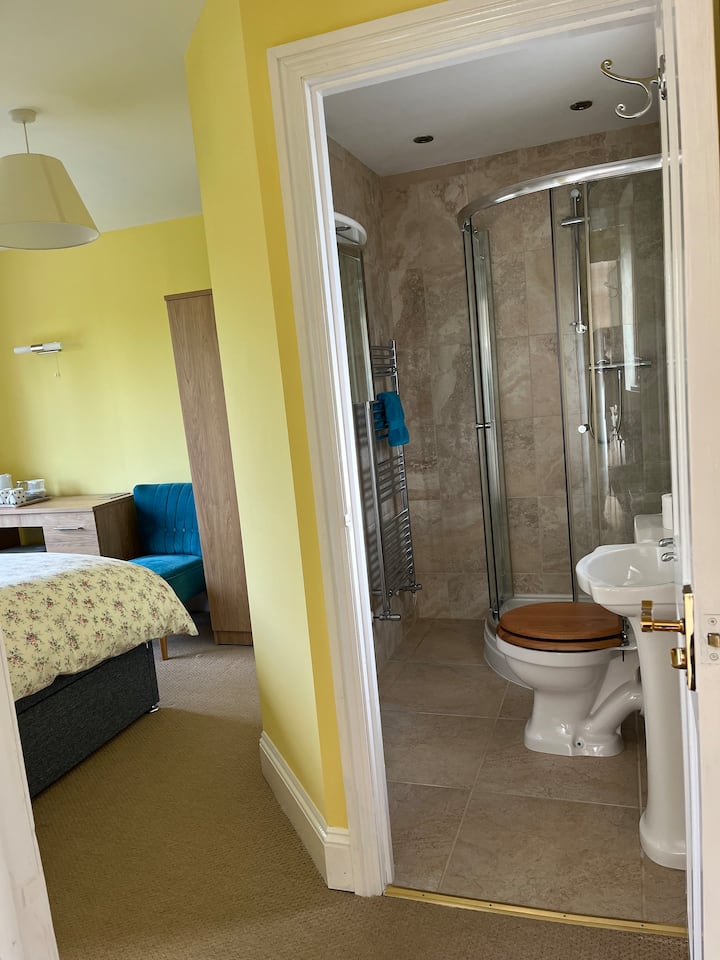 Ensuite Guest Room At Tegfryn, Machynlleth - 馬漢萊斯