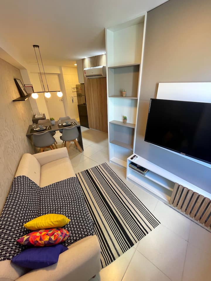 Sm 1204 - Flat Charmoso Padrão Beach Class - Boa Viagem