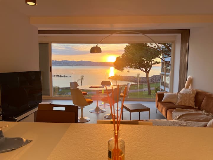 Magnifique T4 De Luxe Vue Mer Et Pieds Dans Leau - Mandelieu-la-Napoule