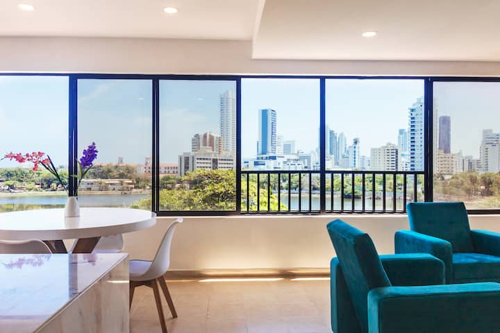 Duplex Moderne - Vue Imprenable Sur Le Lac - Cartagena