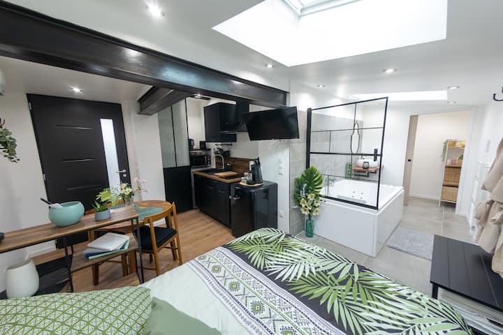 Studio Cosy Avec Balnéo, Jardin Et Parking Privé - Aube