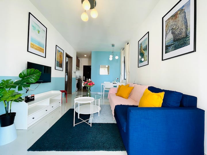Sea+cityview 2-bedroom Fully Furnished Apartment - Kukup